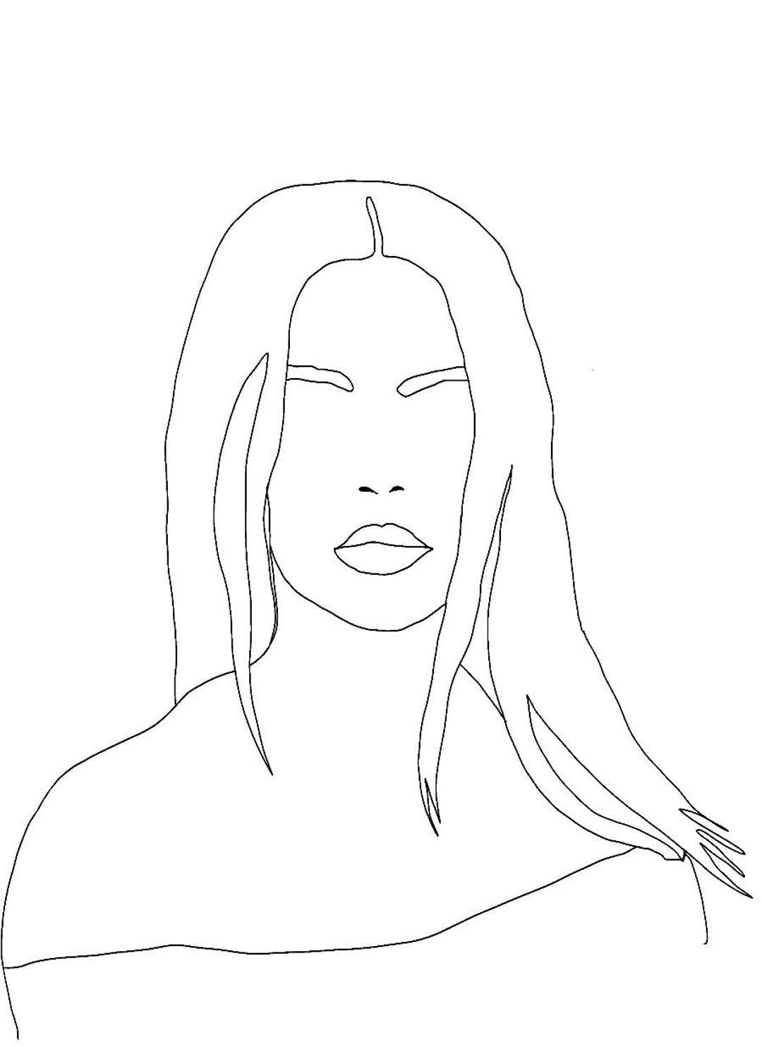 Colouring KHLOE KARDASHIAN - Etsy