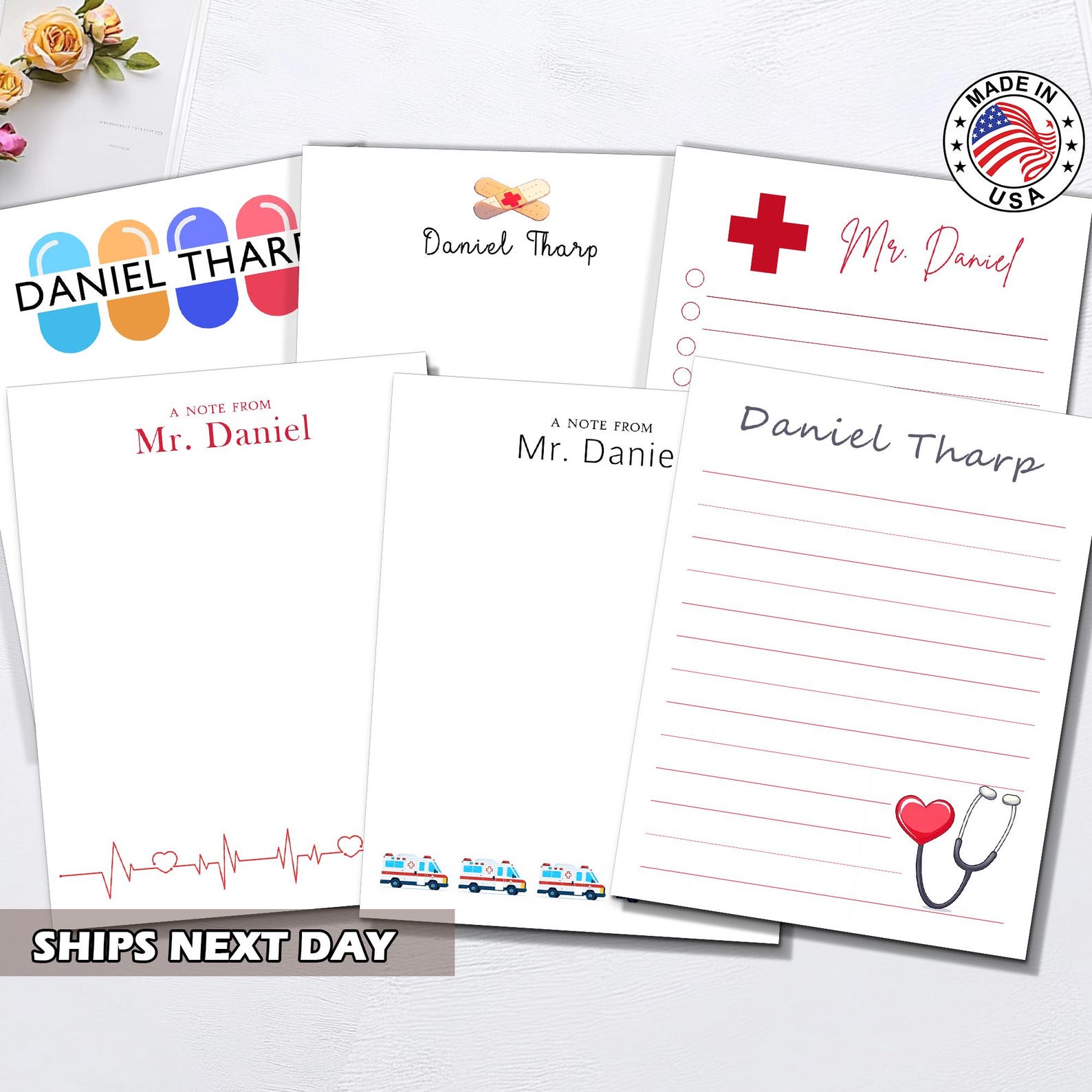 Personalized Nurse Notepad, Doctor Notepad, Nurse Appreciation Gift ...