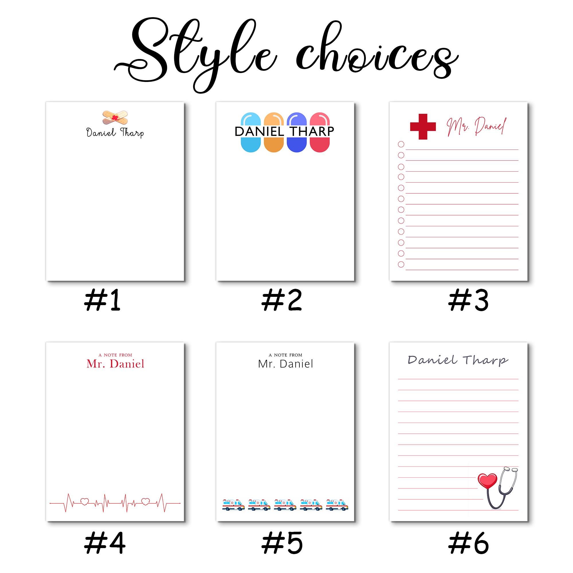 Personalized Nurse Notepad, Doctor Notepad, Nurse Appreciation Gift ...