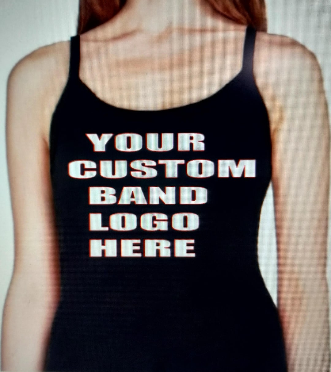 Custom Band Logo or Designs Tank Top Glitter or Matte Colors ...