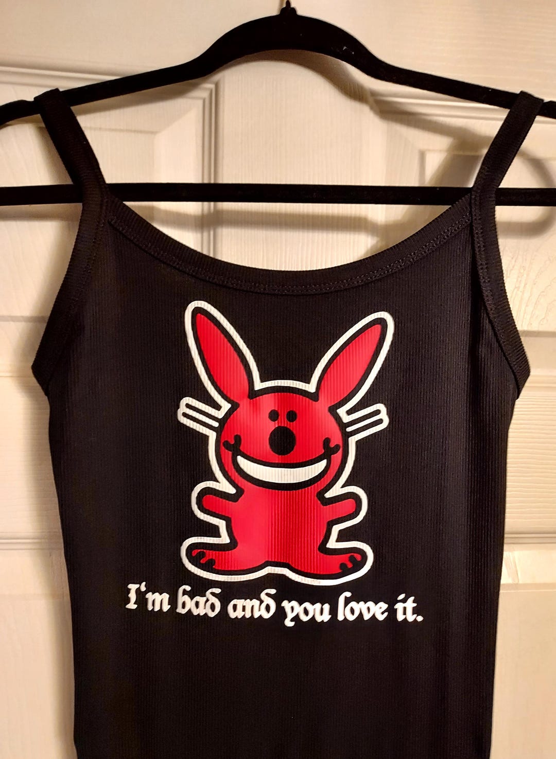 Bad Bunny Tank Top Happy Bunny Shirt Im Bad and You Love It Crop Top ...