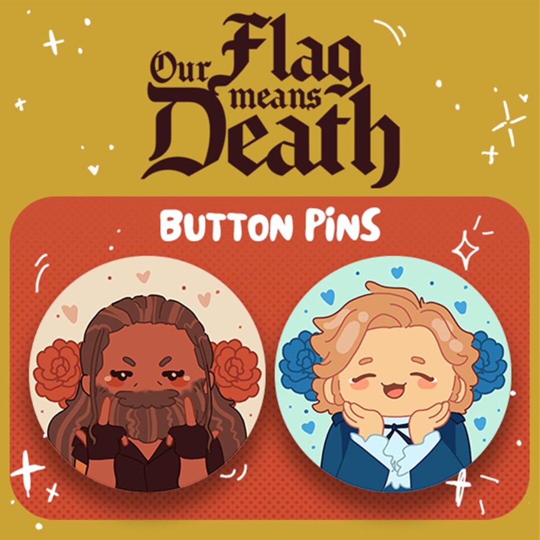 OFMD Blackbonnet Our Flag Means Death 1.75" Button Pins Badge - Etsy