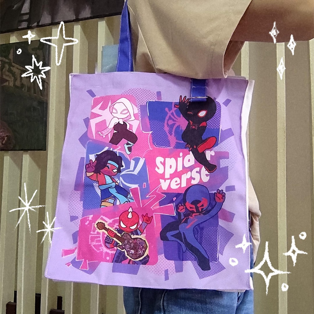 Spider-man Across the Spiderverse Atsv Tote Bag - Etsy