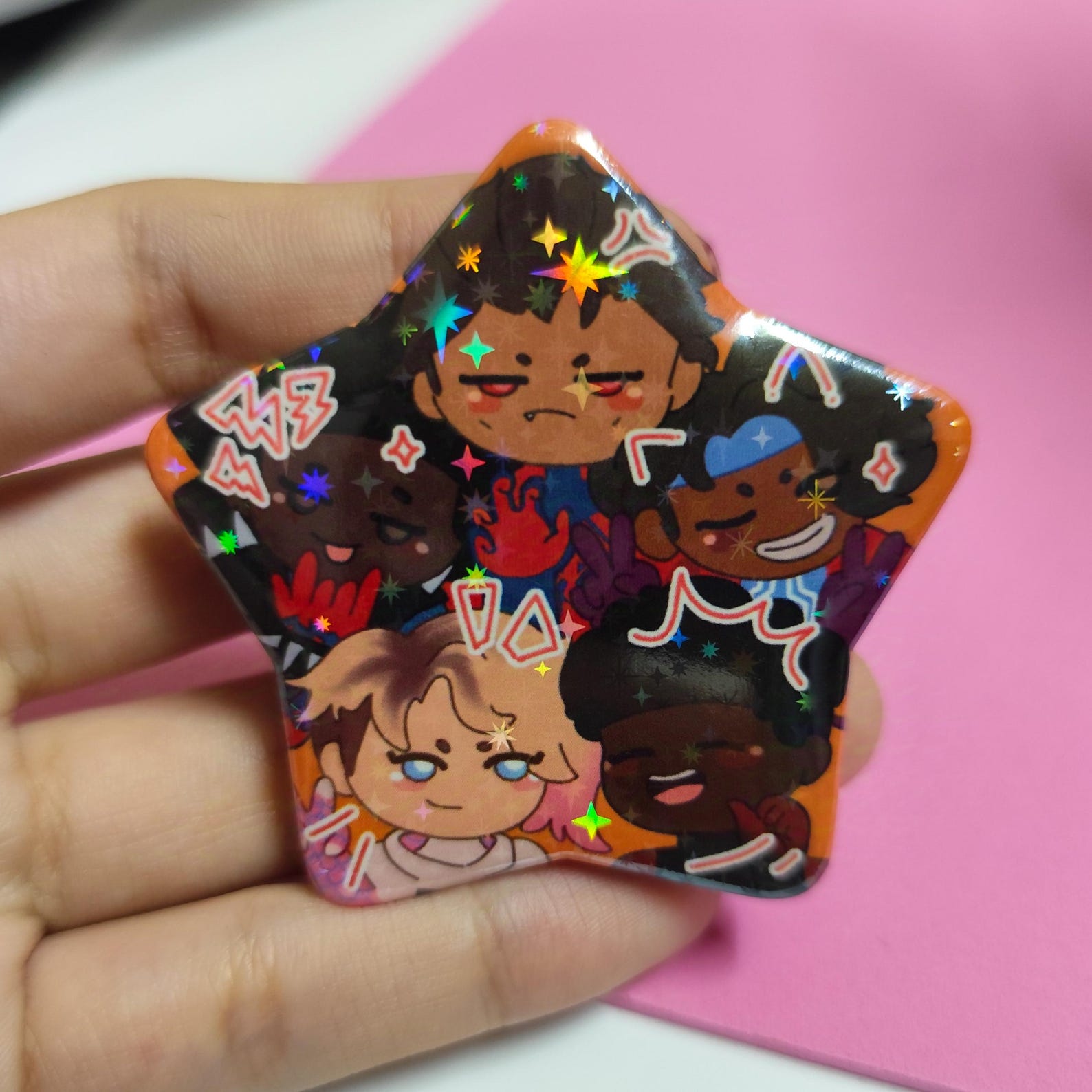 Spider-man Across the Spiderverse Atsv 1.75" Round Button Pins and Star ...