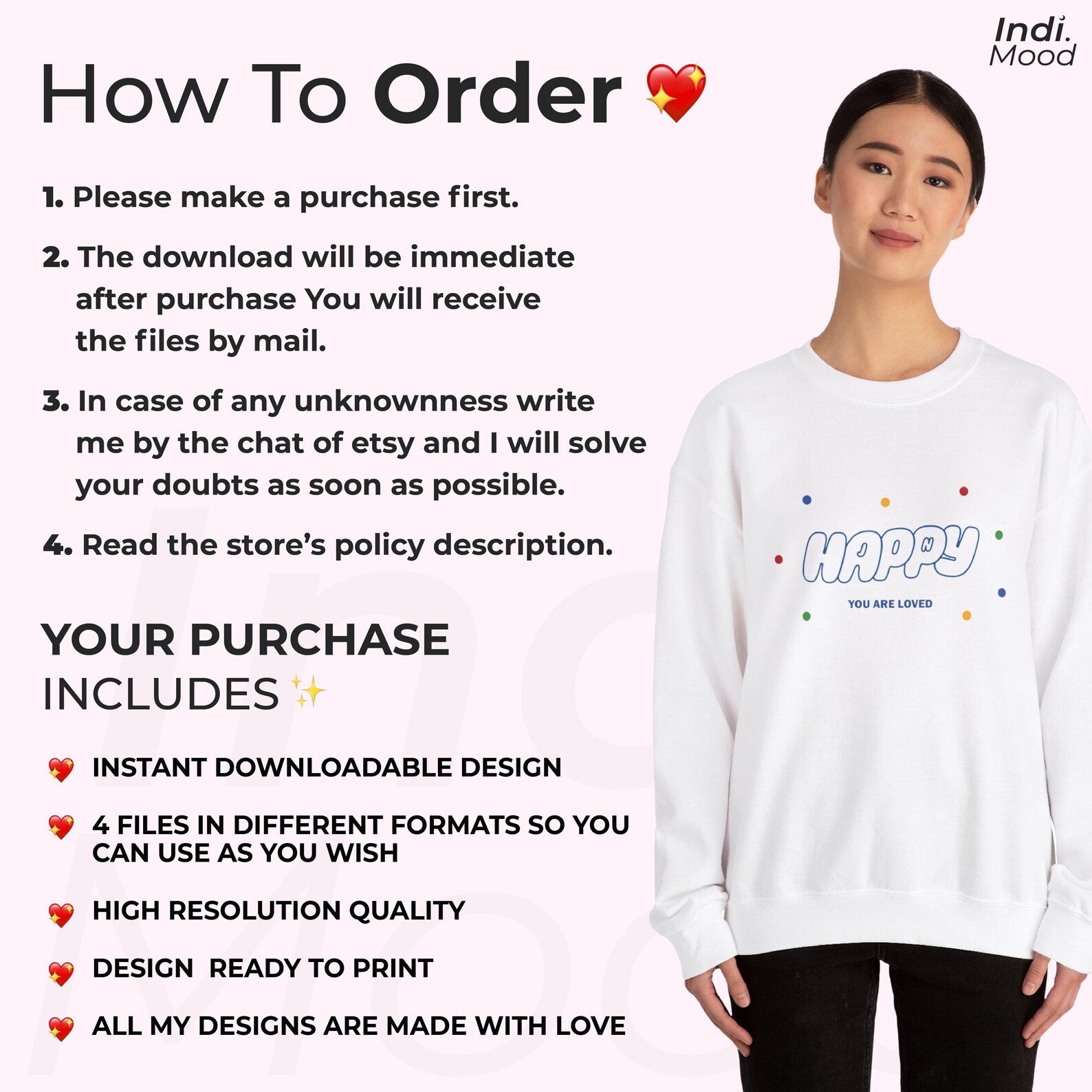 BTS Jin HAPPY, Digital Download, Happy Jin Design, Gifts for BTS Fan ...