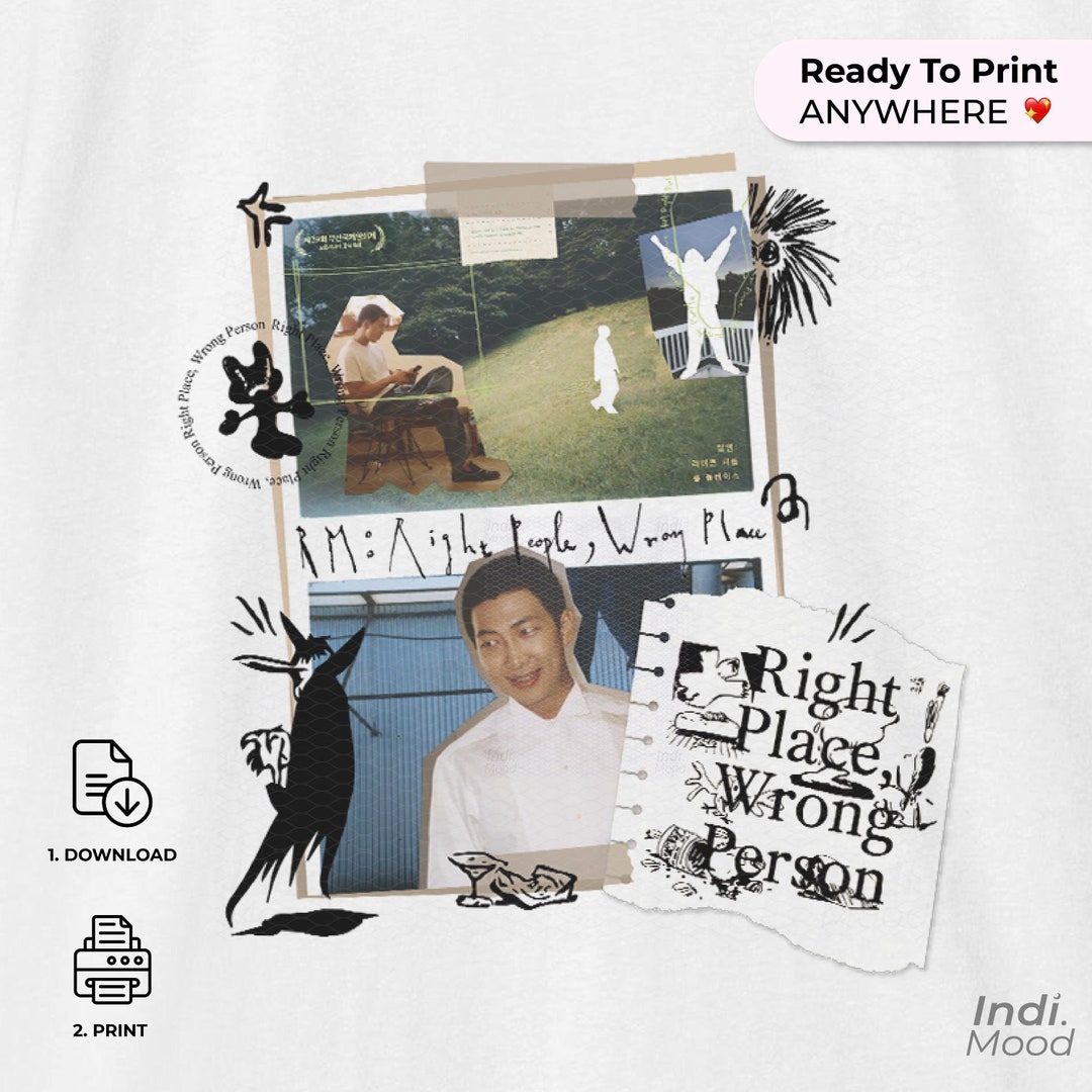 BTS RM RPWP Design, Right Place Wrong Person, Namjoon Bias Gifts, Gifts ...