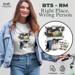 BTS RM Inspired Design, Psd Diseño Editable, RPWP, Right Place Wrong ...