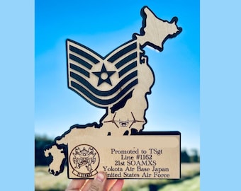 Laser Engraved USMC Rank Name Plaque - Personalized Military Rank ...