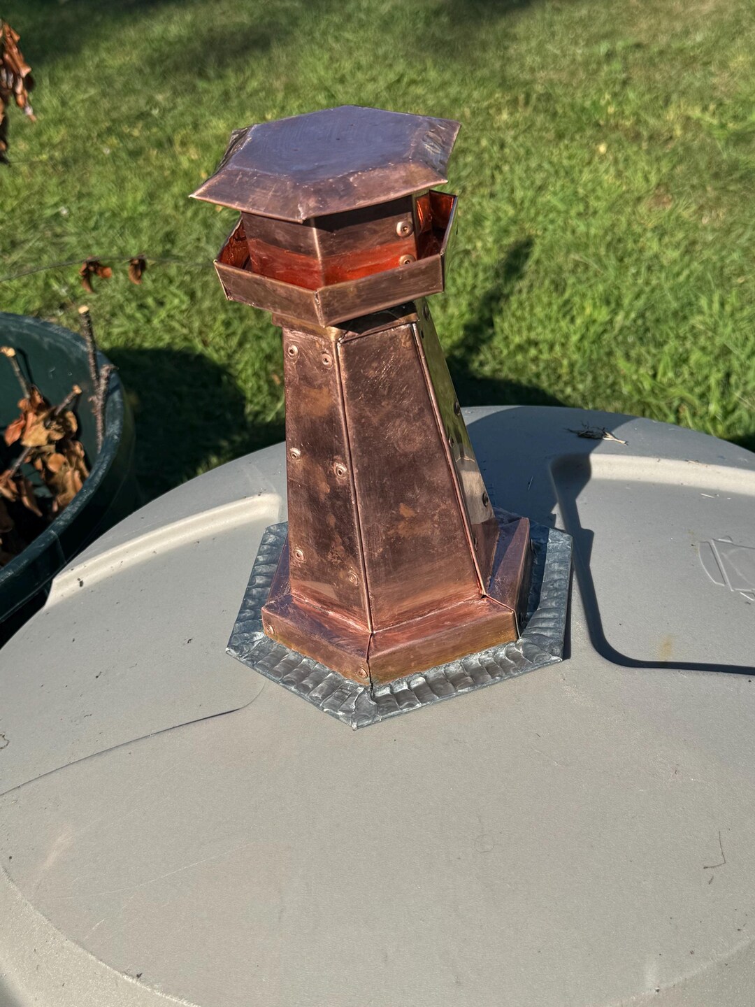 9" Tall Copper Lighthouse With 6" Wide Base - Etsy