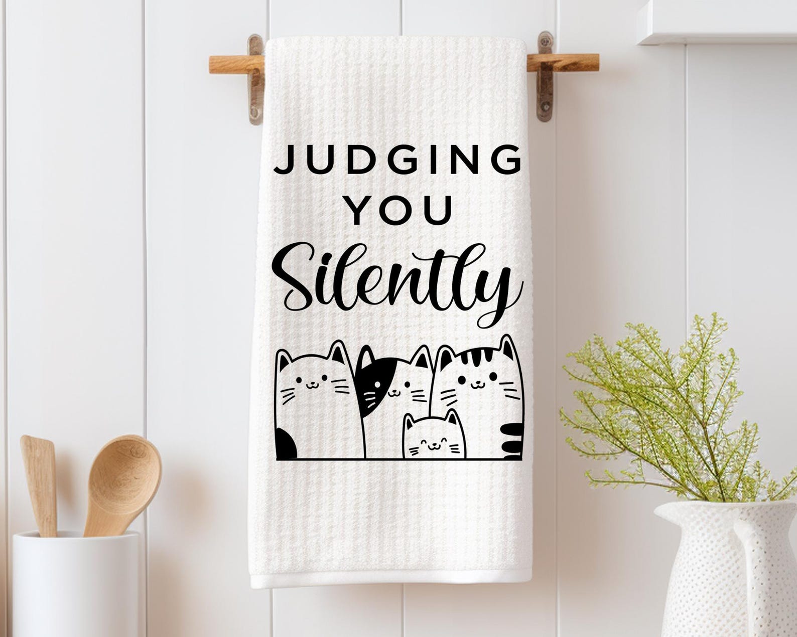 Funny Cat Themed Kitchen Towel Sublimation Bundle, Kitchen Towel ...