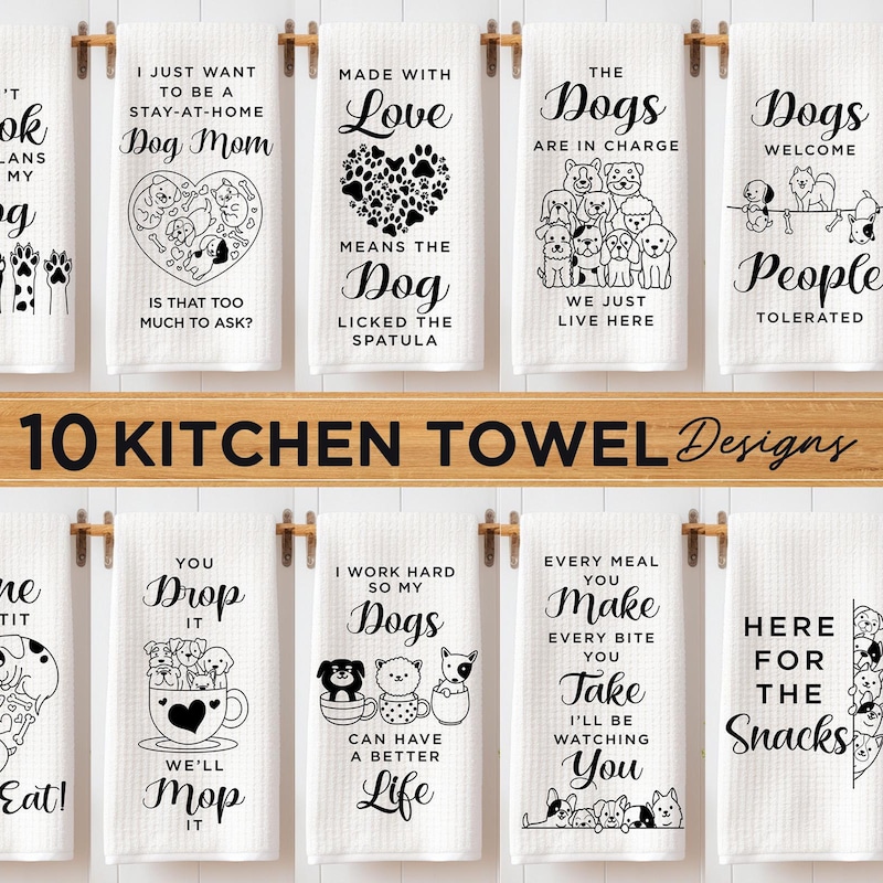 Dog Kitchen Towel - Etsy
