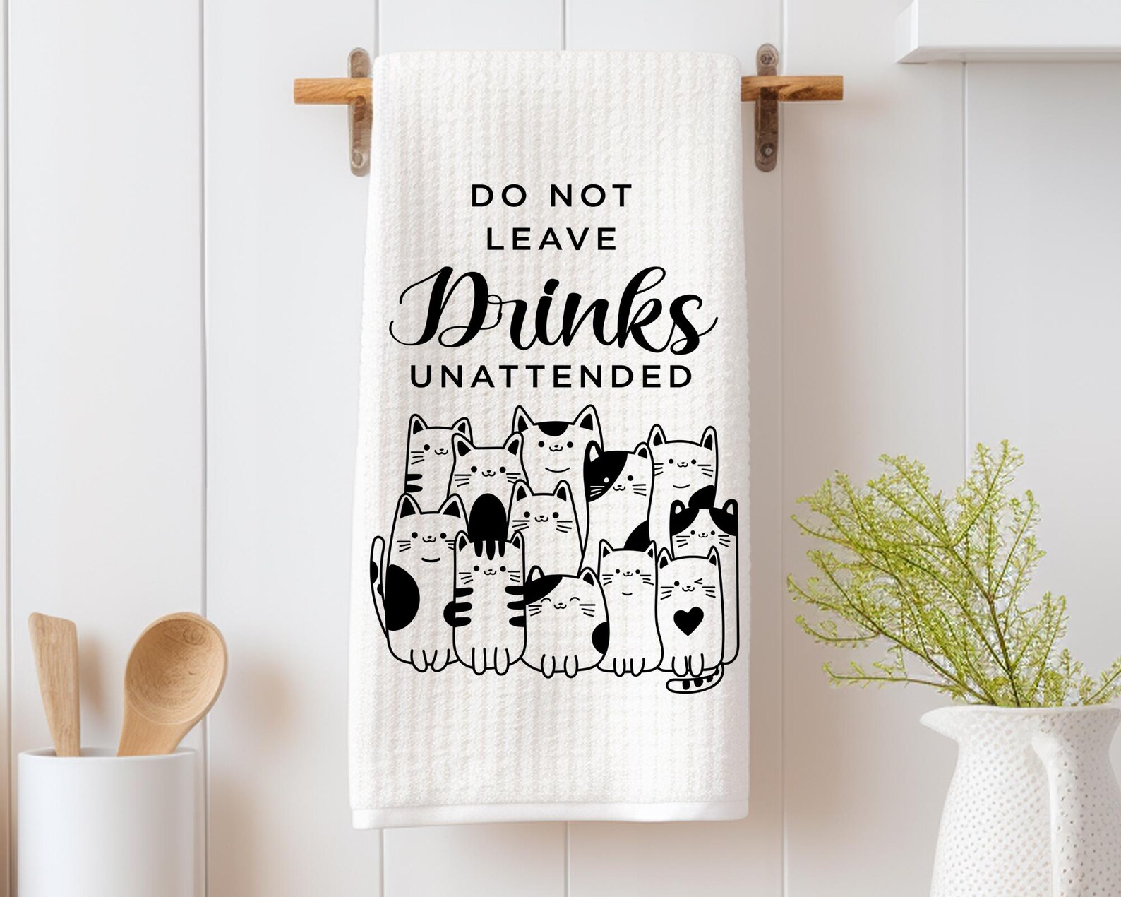 Funny Cat Themed Kitchen Towel Sublimation Bundle, Kitchen Towel ...