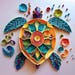 This Stunning Quilled Sea Turtle Art Print Will Add a Touch of ...