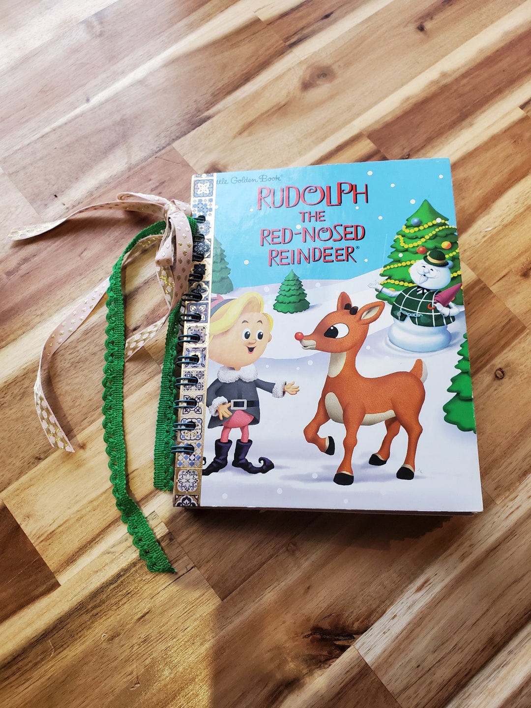 Little Golden Book Rudolph the Red Nosed Reindeer 1998 Junk Journal ...