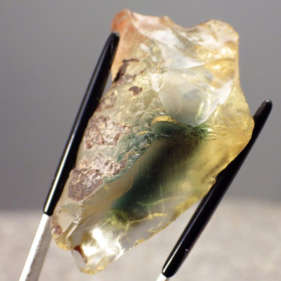 Green Red Dichroic Oregon Sunstone 43.35 Ct Natural Rough, Facet ...