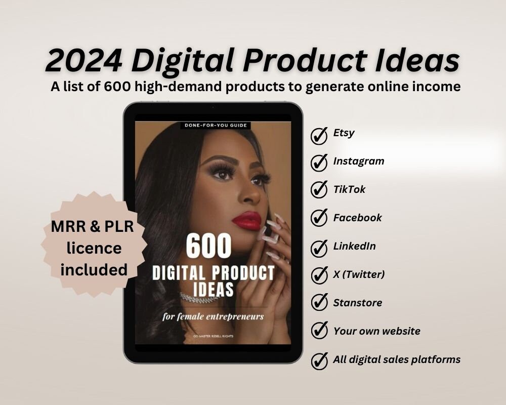 2024 High-demand Digital Products Digital Product Ideas to Sell Online ...