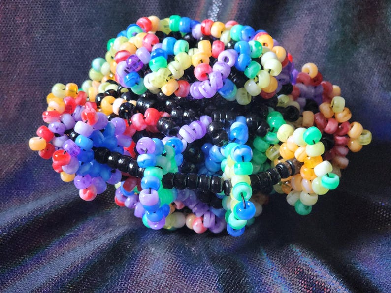 Rainbow Star Rotator Kandi Cuff - Etsy