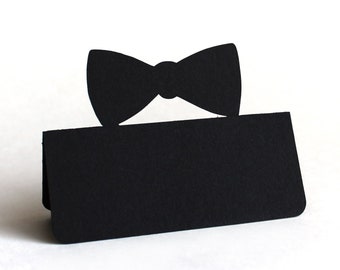 Black Bow Tie Card - Etsy