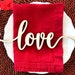 Love Place Cards, Valentine's Day Place Cards, Love Wood Place Cards ...