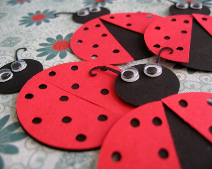 Set of 5 Lady Bug Googly Eyes Die Cuts 3 Inches - Etsy