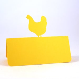 Chicken Place Cards Meal Choice Farm Wedding Wedding Place - Etsy