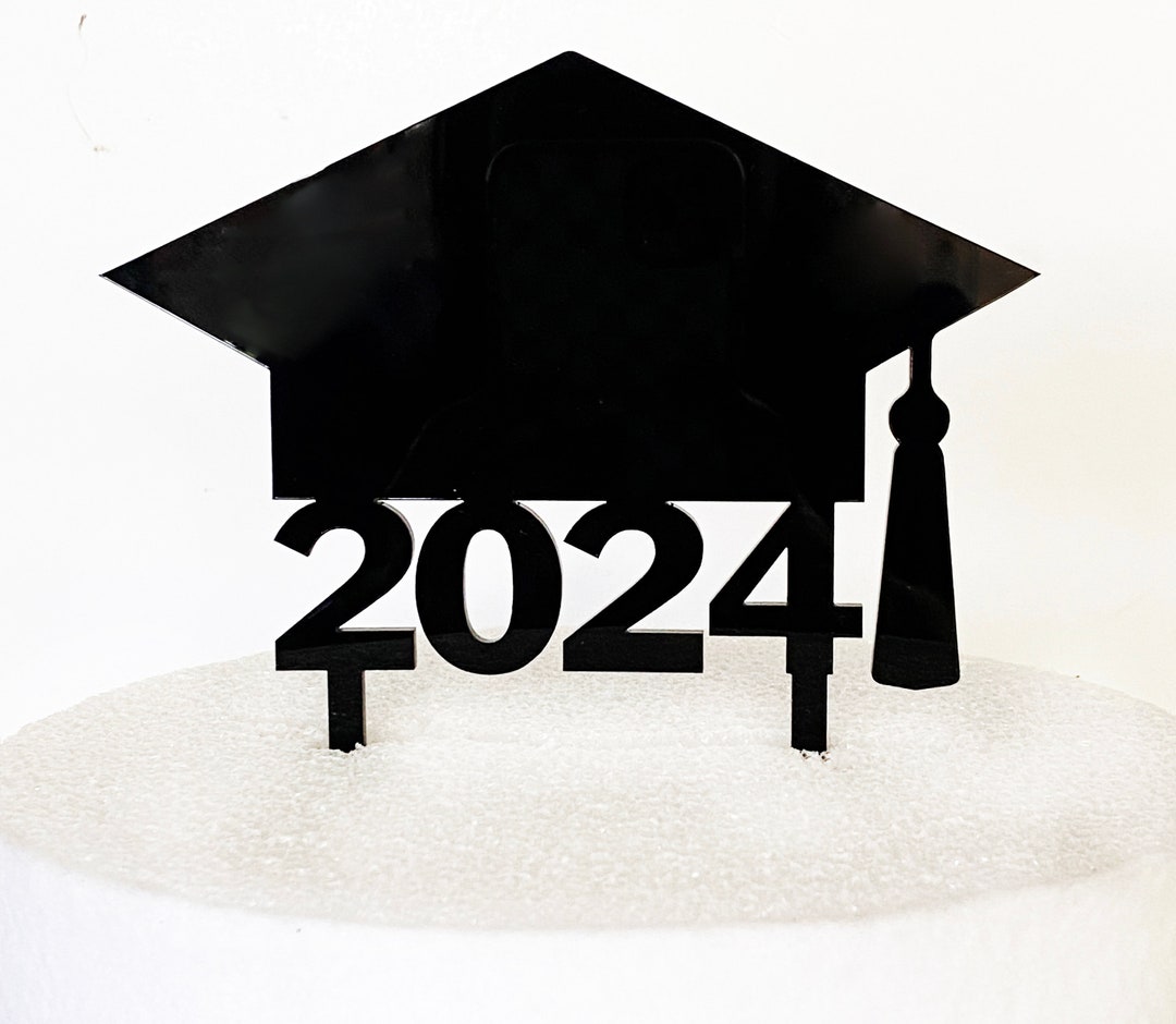 Graduation Cap Cake Topper, Graduation 2024 Cake Topper, Grad Cap Cake ...