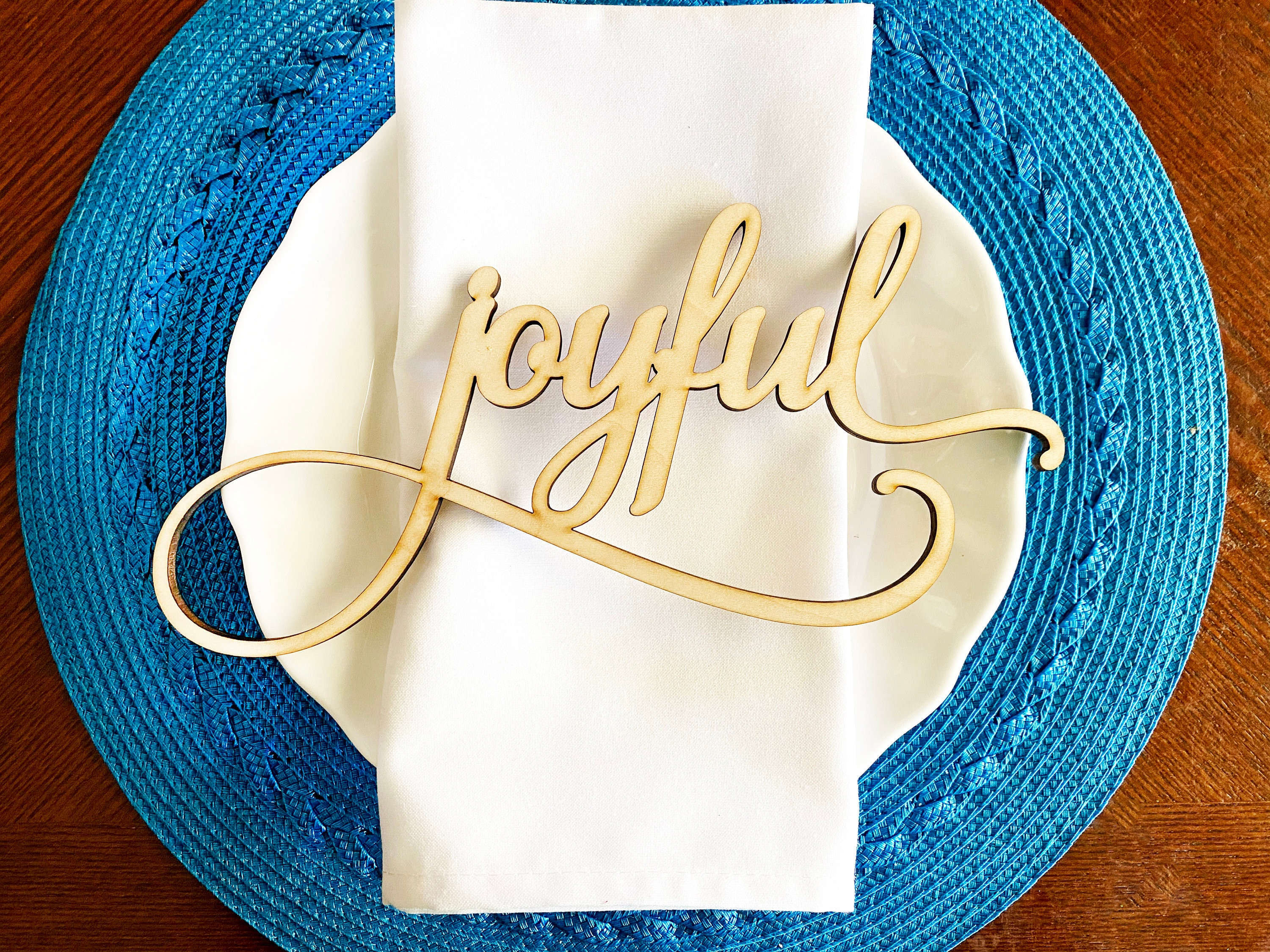 Christmas Place Cards, Joyful Place Cards, Merry Place Cards, Rejoice ...