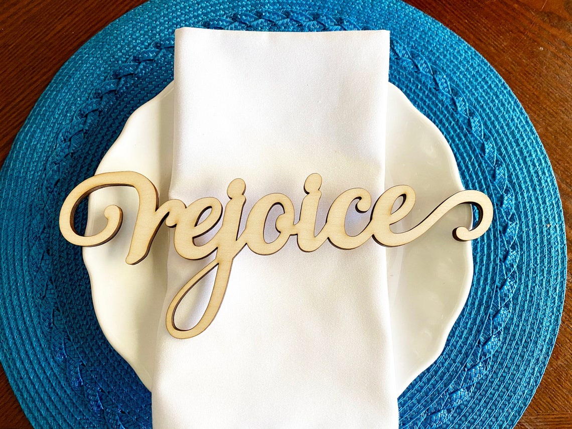 Christmas Place Cards, Joyful Place Cards, Merry Place Cards, Rejoice ...