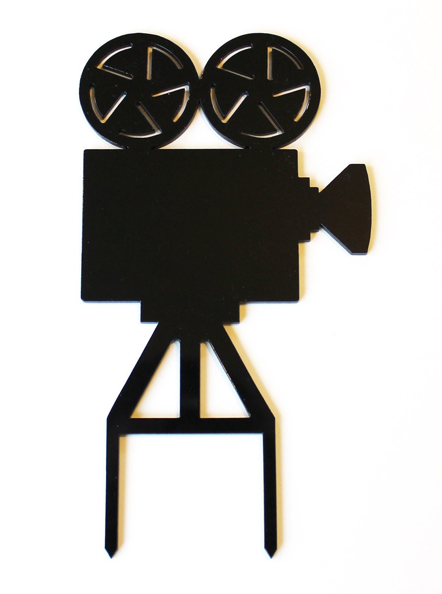 Movie Camera Cake Topper Movie Wedding Hollywood Wedding - Etsy