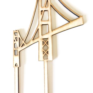 Golden Gate Cake Topper, San Francisco Bridge Cake Topper, Golden Gate ...