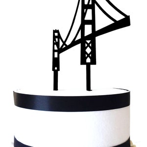 Golden Gate Cake Topper, San Francisco Bridge Cake Topper, Golden Gate ...
