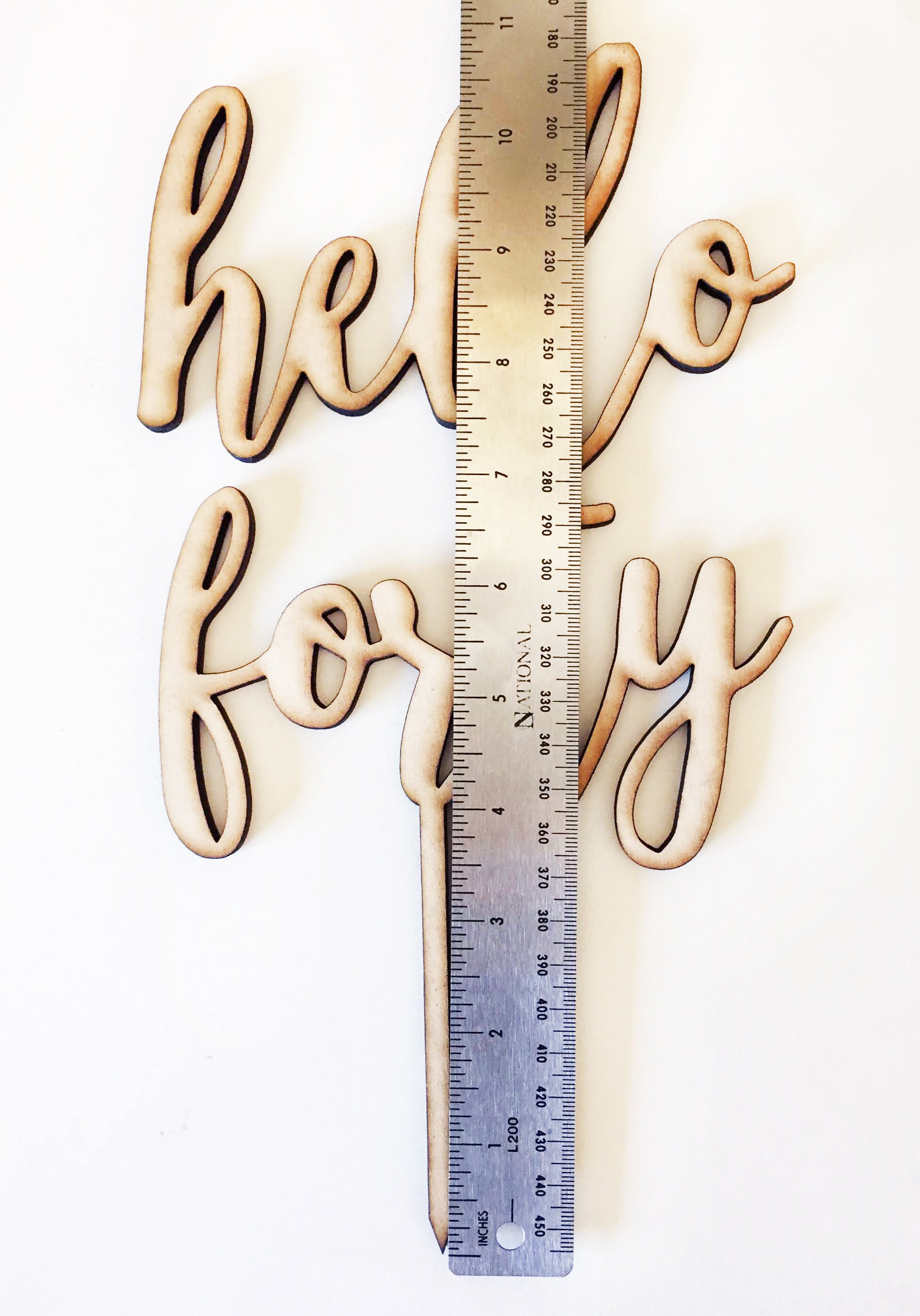 Hello Forty Cake Topper, 40th Birthday Cake Topper, Birthday Cake ...