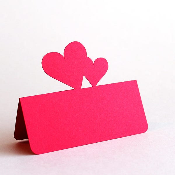 Heart Place Card - Etsy