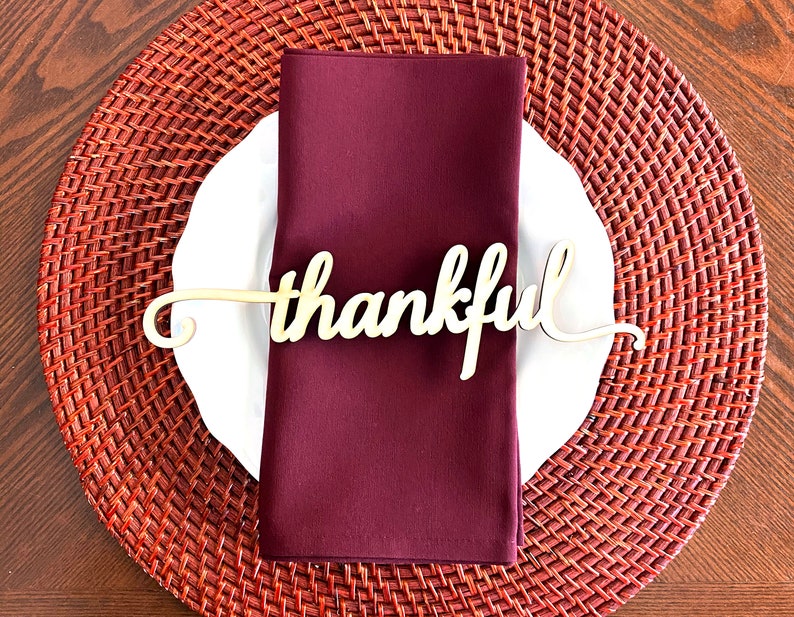 Thankful Place Cards Blessed Place Cards Grateful Place - Etsy
