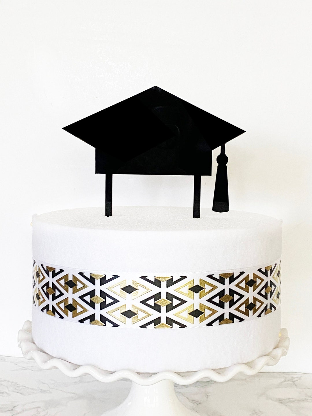 Graduation Cap Cake Topper, Graduation Cake Topper, Grad Cap Cake ...