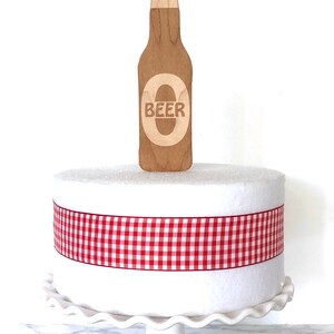 Beer Cake Topper, Beer Bottle Cake Topper, Birthday Cake Topper, Wood ...