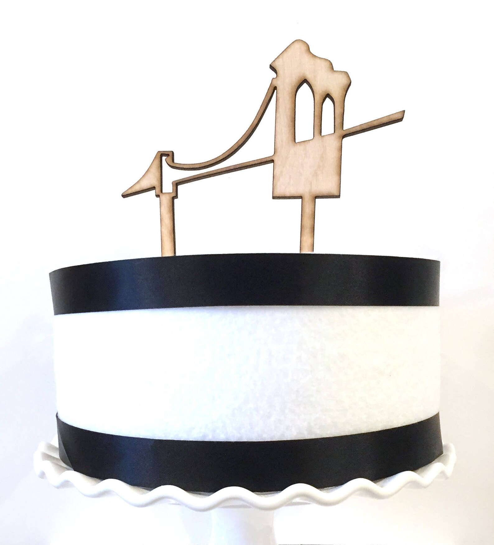 Brooklyn Bridge Cake Topper, Brooklyn Bridge, Brooklyn Bridge Wood Cake ...