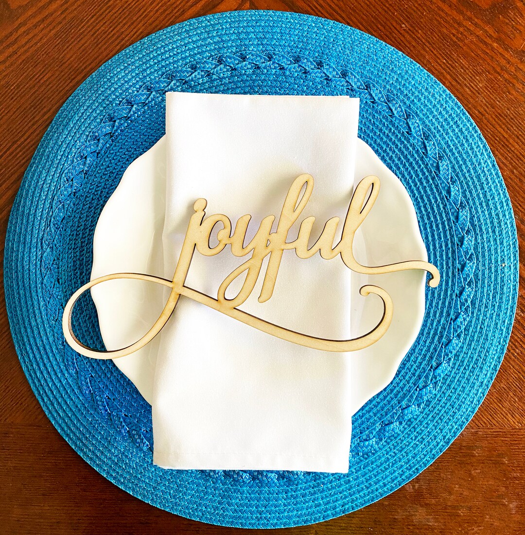Christmas Place Cards, Joyful Place Cards, Merry Place Cards, Rejoice ...