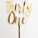 Thirty One Cake Topper, 31st Birthday Cake Topper, 31 Cake Topper, Gold ...