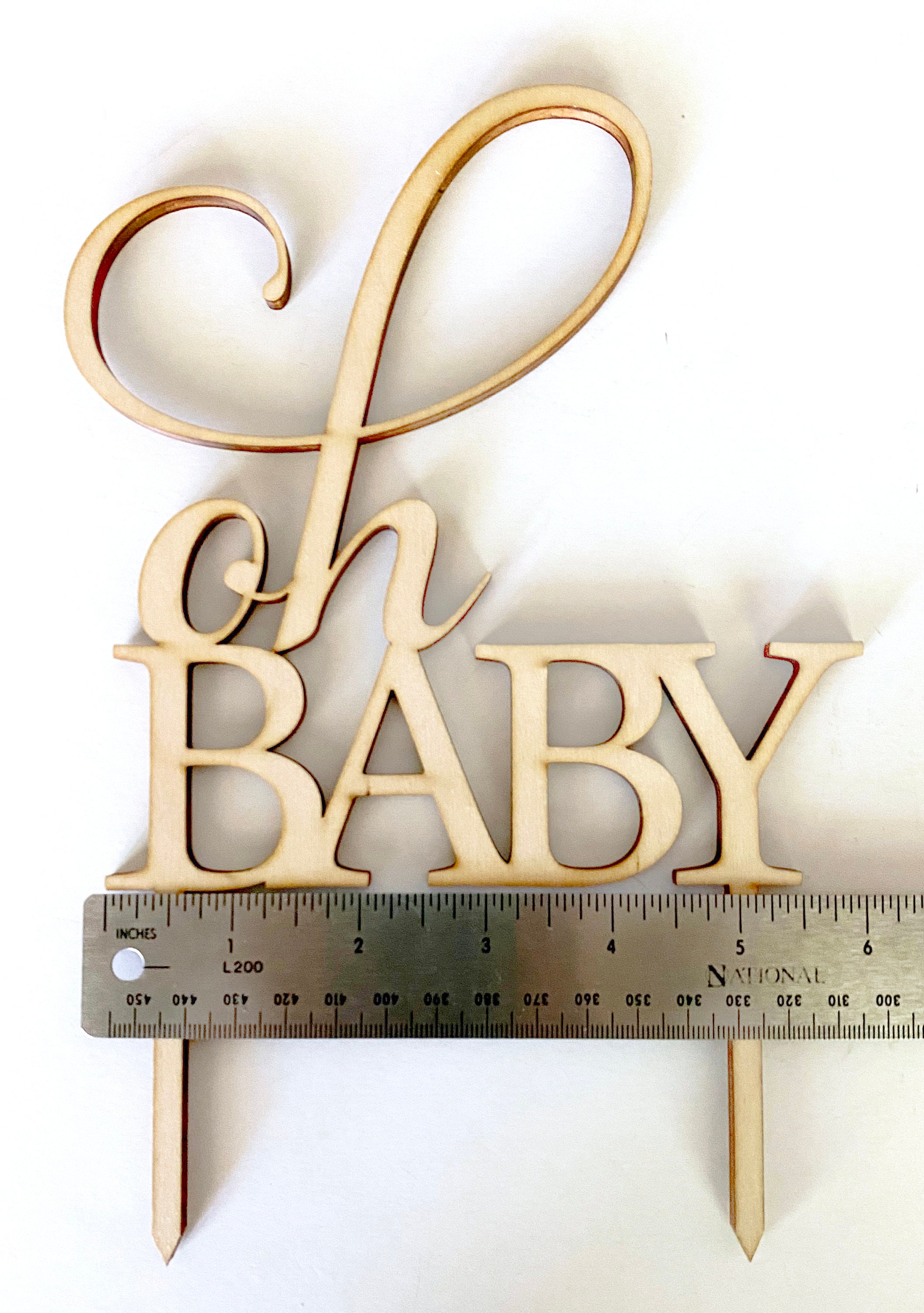 Oh Baby Cake Topper, Baby Shower Cake Topper, Oh Baby Acrylic Cake ...
