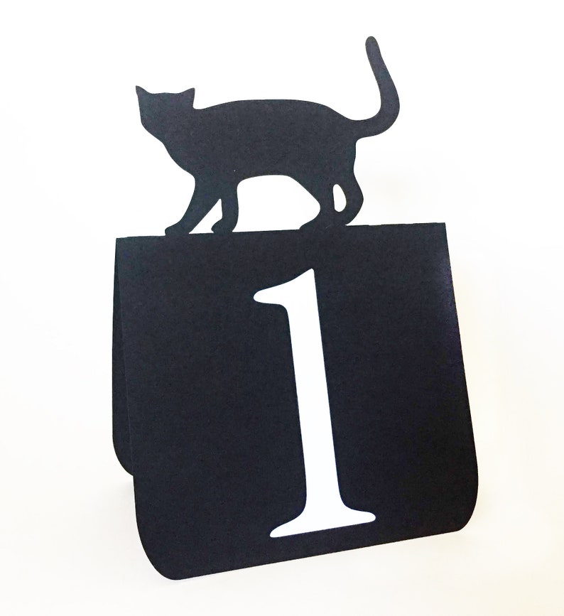 Cat Table Numbers Set of 1 to 25 Wedding table numbers cat | Etsy