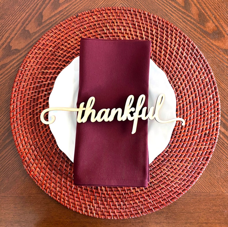 Thankful Place Cards, Blessed Place Cards, Grateful Place Cards ...