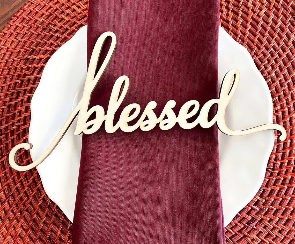 Thankful Place Cards Blessed Place Cards Grateful Place - Etsy