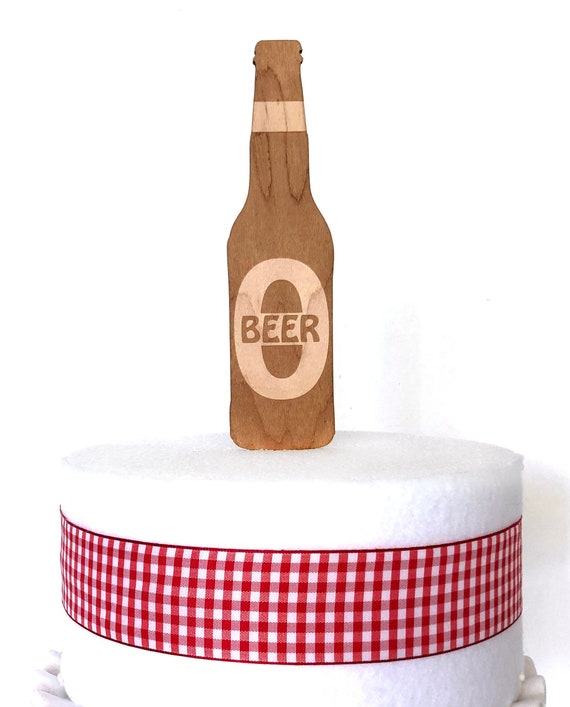 Beer Cake Topper Beer Bottle Cake Topper Birthday Cake | Etsy