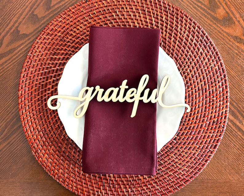 Thankful Place Cards Blessed Place Cards Grateful Place - Etsy