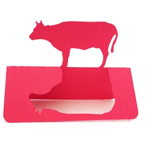Cow Place Cards, Meal Choice, Beef, Wedding, Wedding Escort Cards ...