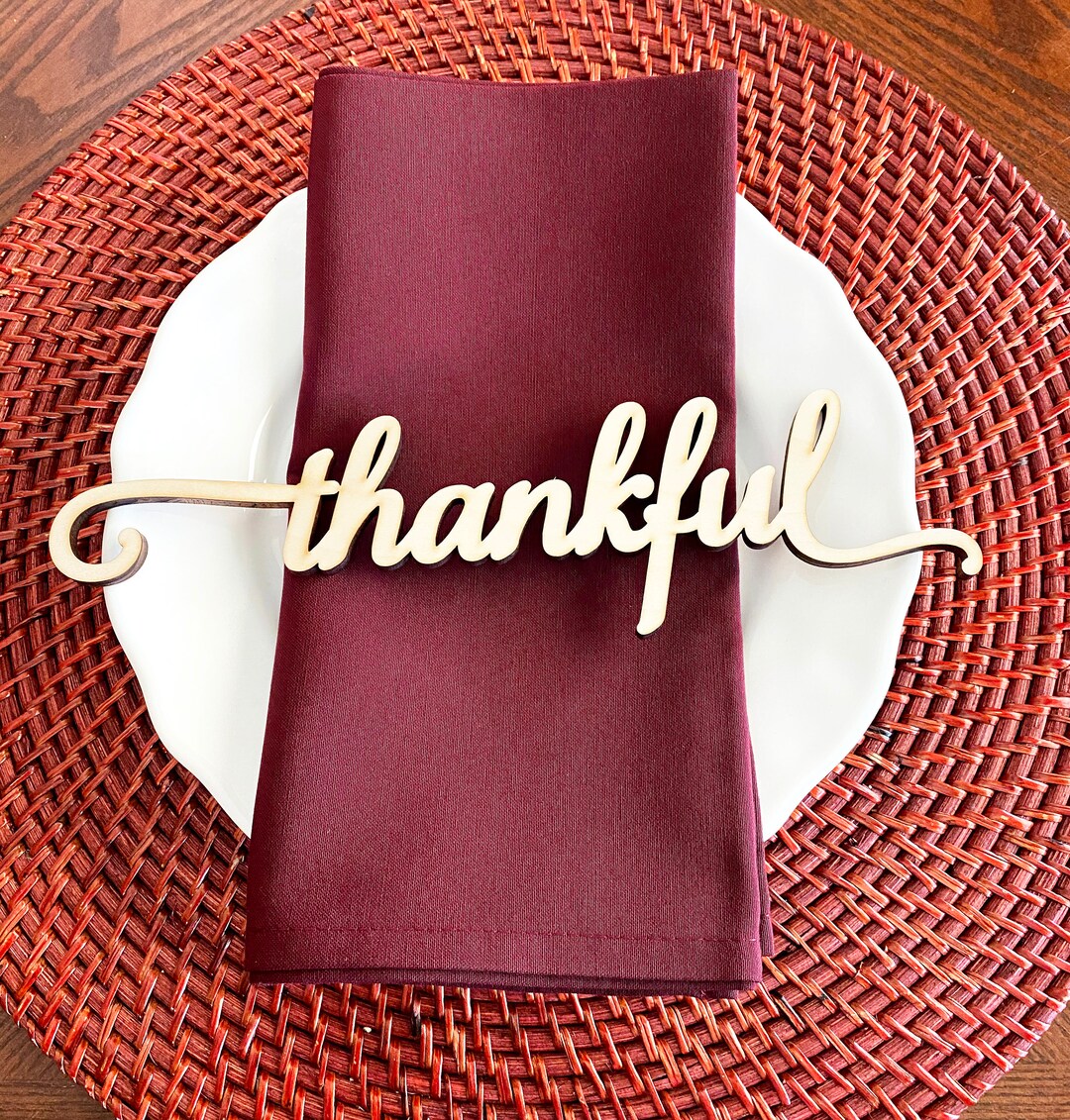 Thankful Place Cards, Blessed Place Cards, Grateful Place Cards ...