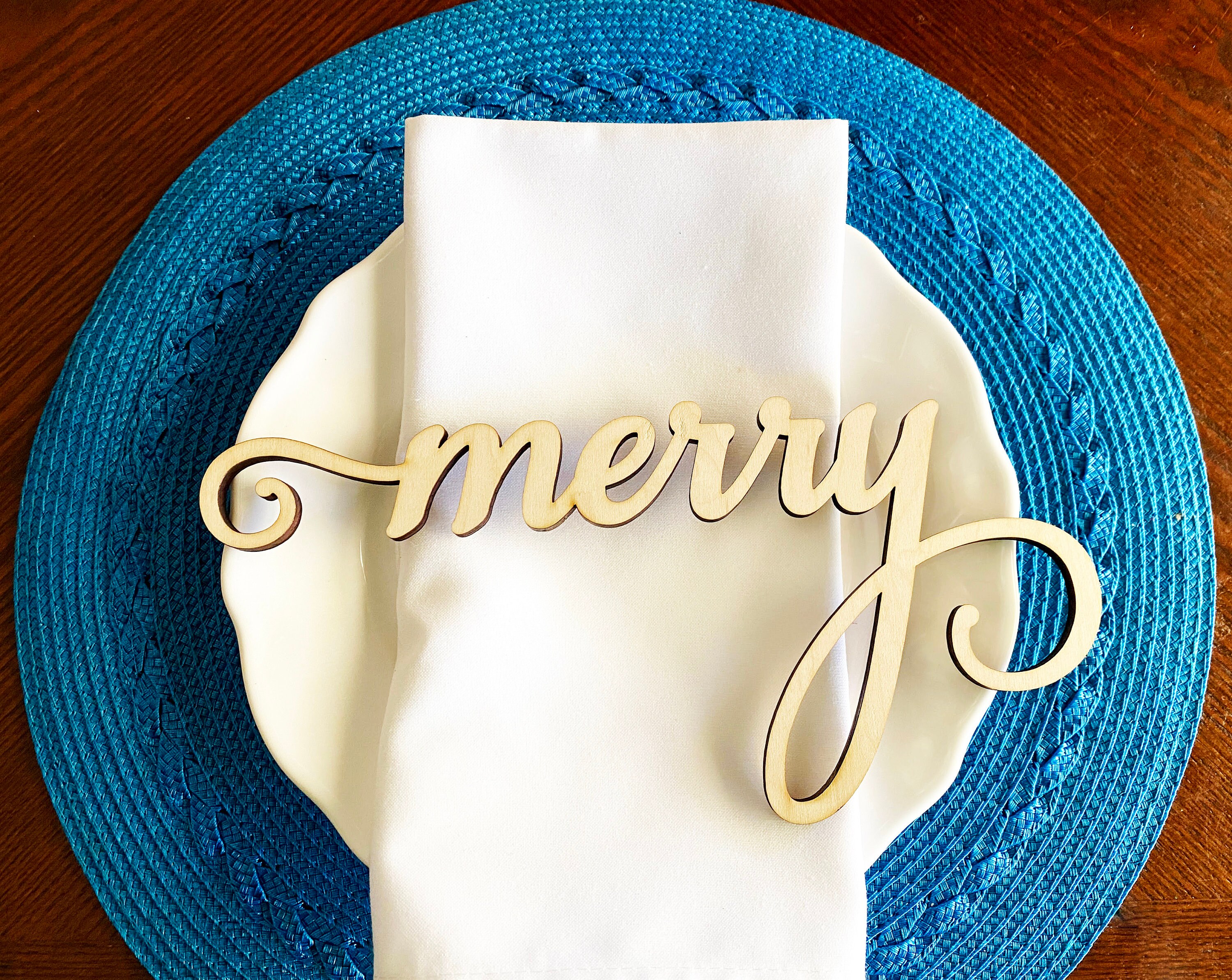Christmas Place Cards, Joyful Place Cards, Merry Place Cards, Rejoice ...