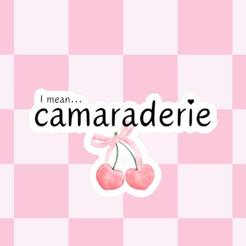 Sabrina Carpenter Kiss-cut Vinyl Decal Sticker Bed Chem Camaraderie ...