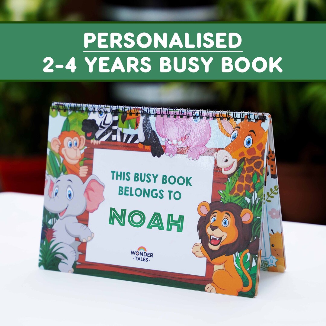 Kids Busy Book, WIPEABLE Activity Book, Fun Toddler Learning Binder ...